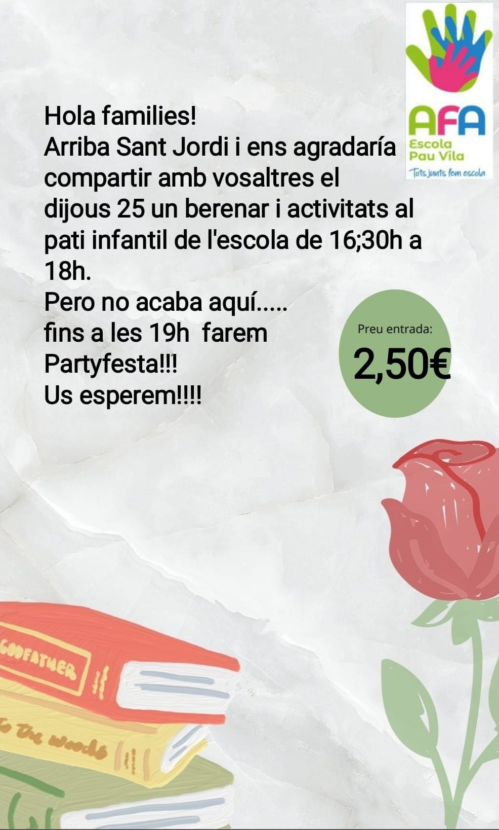 Sant Jordi – AFA Escola Pau Vila